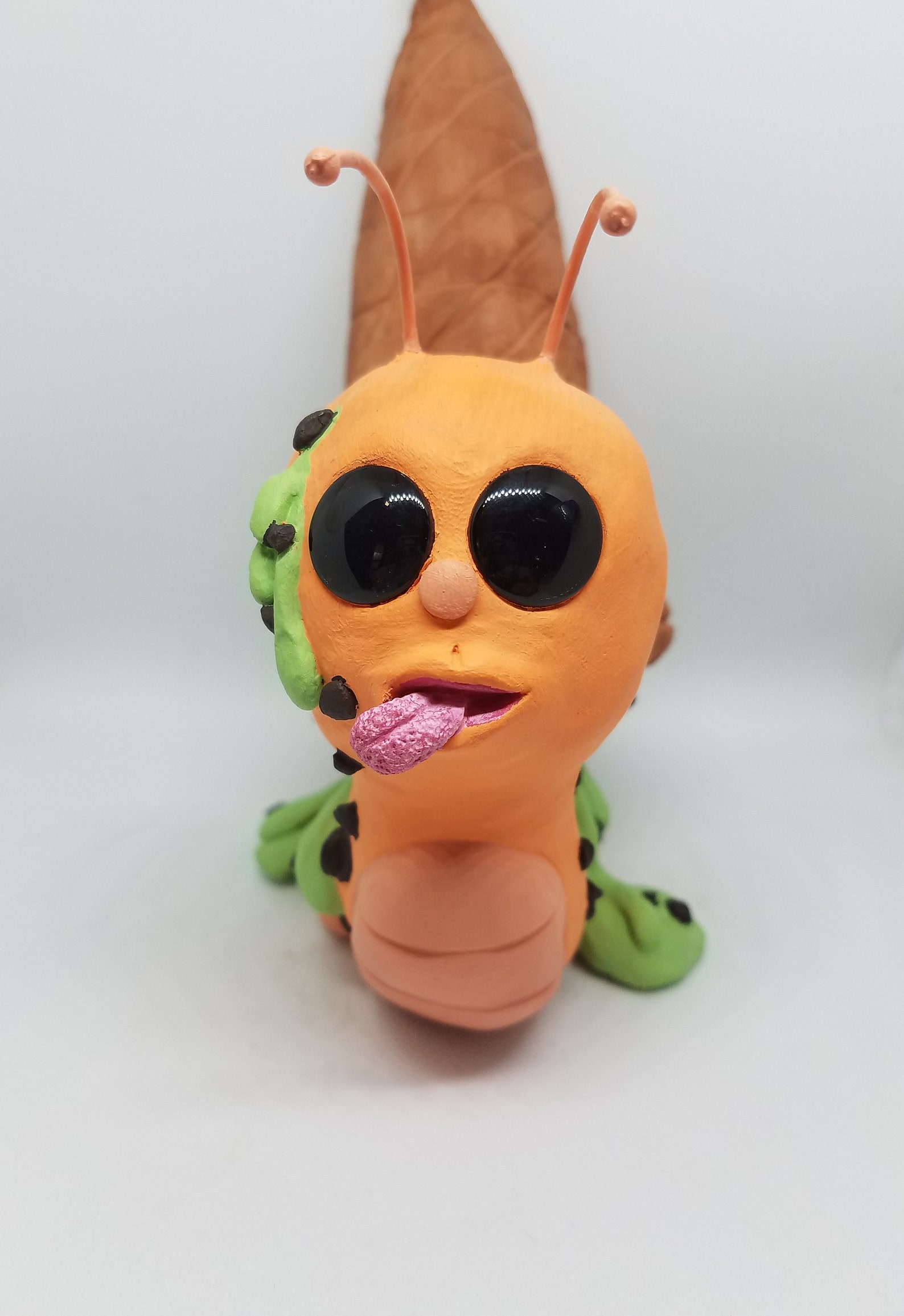 Sherbet the Ice Cream Covered Snail Snail Ice Cream Polymer - Etsy