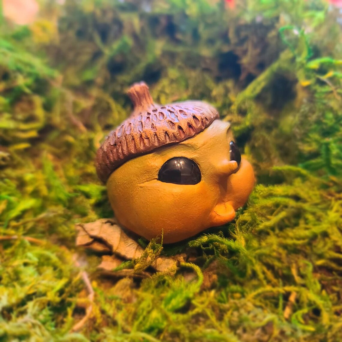 Po the Acorn OOAK Polymer Clay Figurine Art Collectible | Etsy