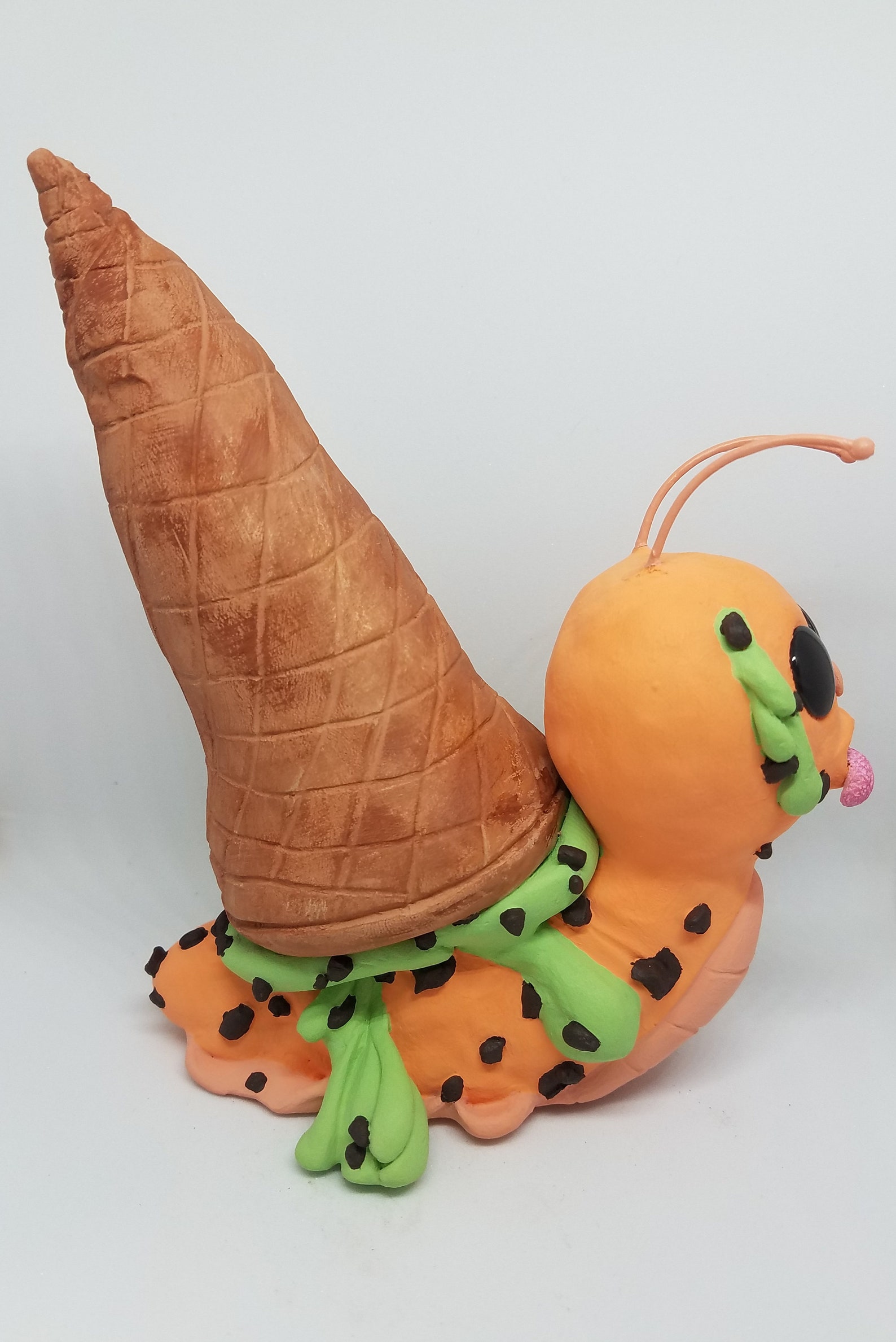 Sherbet the Ice Cream Covered Snail Snail Ice Cream Polymer - Etsy