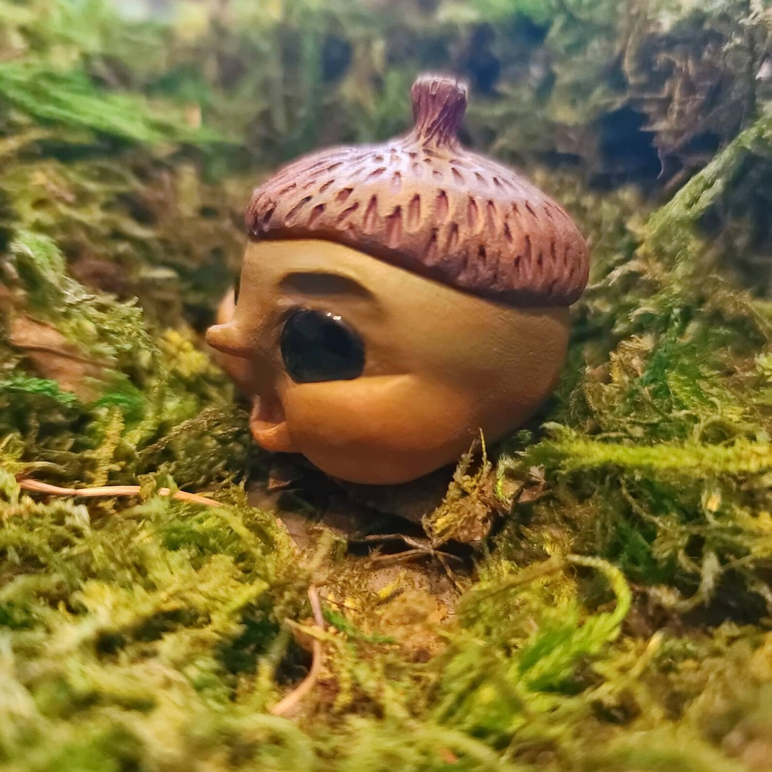 Po the Acorn OOAK Polymer Clay Figurine Art Collectible | Etsy
