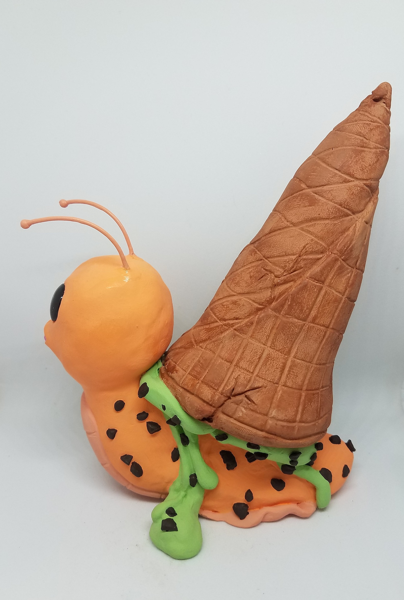 Sherbet the Ice Cream Covered Snail, Snail, Ice Cream, Polymer Clay ...