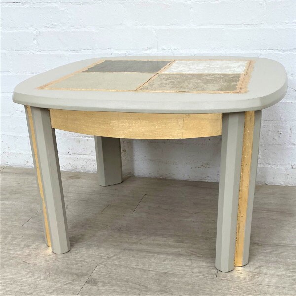 Charity Upcycled Art Deco Coffee Table Painted, Decoupage & Gilded ...