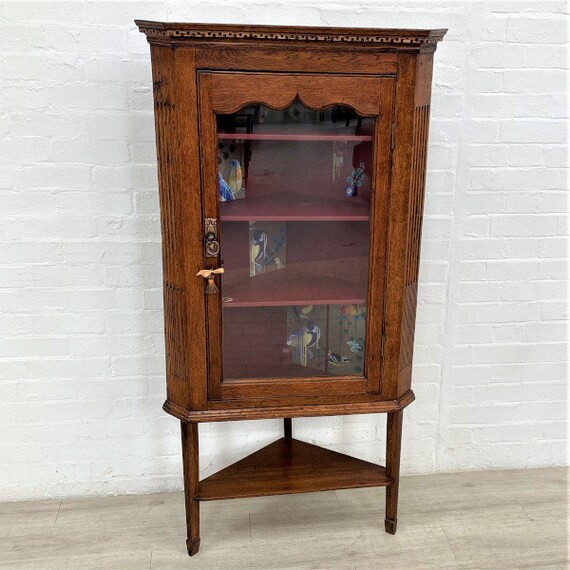 Oak Corner Curio Cabinet Upcycled Curio Cabinet Makeover Ideas | Curio