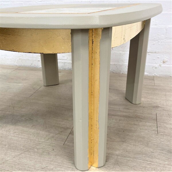 Charity Upcycled Art Deco Coffee Table Painted, Decoupage & Gilded ...