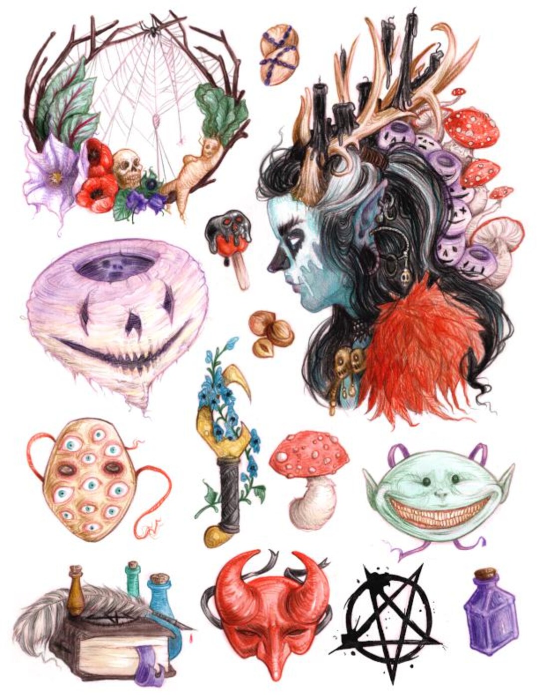 Samhain Rites Sticker Set - Etsy