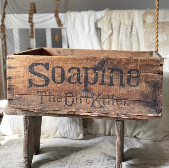 Antique LARGE Soap Box Crate/soapine / Early 1900s/ | Etsy