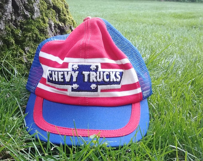 Red White and Blue Chevy Trucks Ball Cap - Etsy