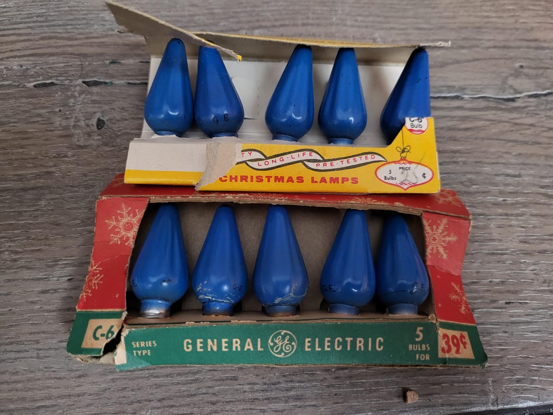10 Tested Working C6 Vintage Christmas Light Bulbs - Etsy