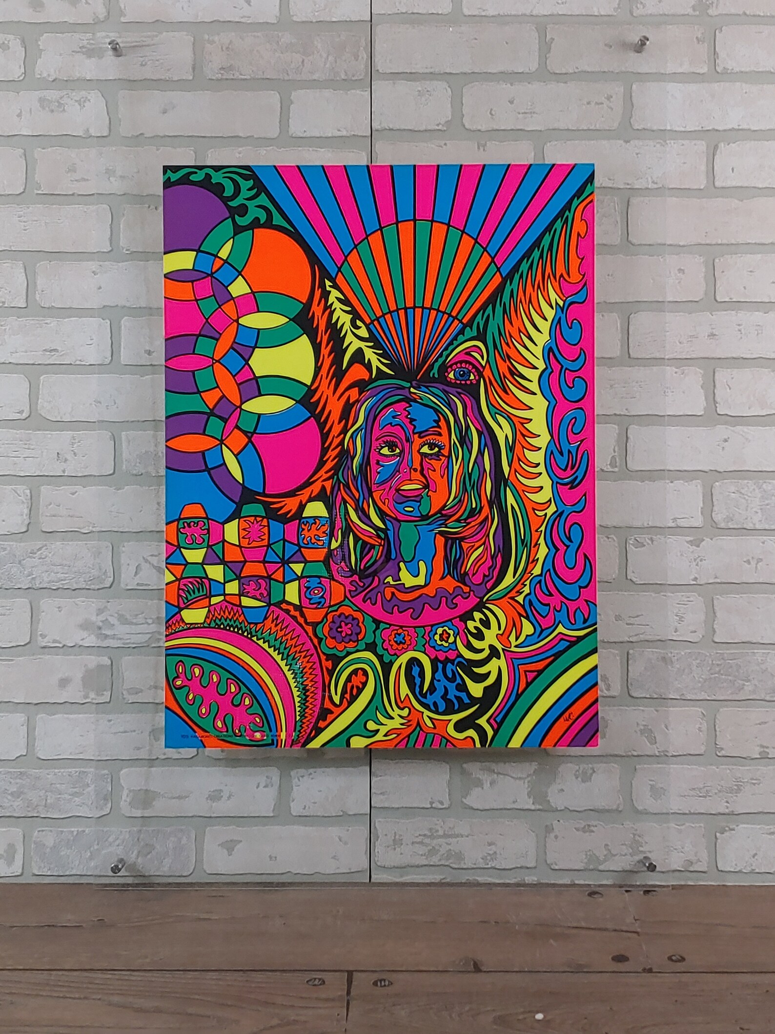 1970s Vintage Blacklight Poster Psychedelic Women's Liberation LIB ...