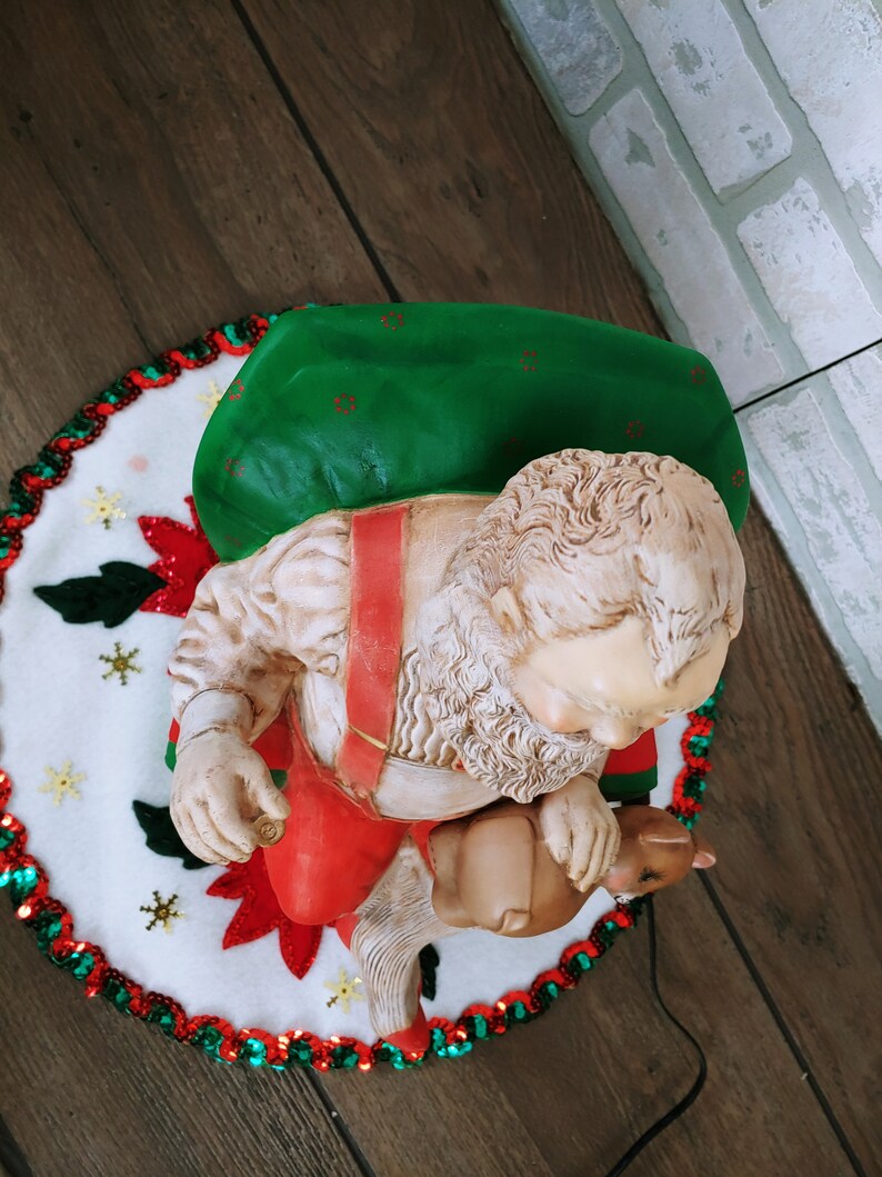 Holland Mold Animated Moving Head Sitting Santa Clause | Etsy