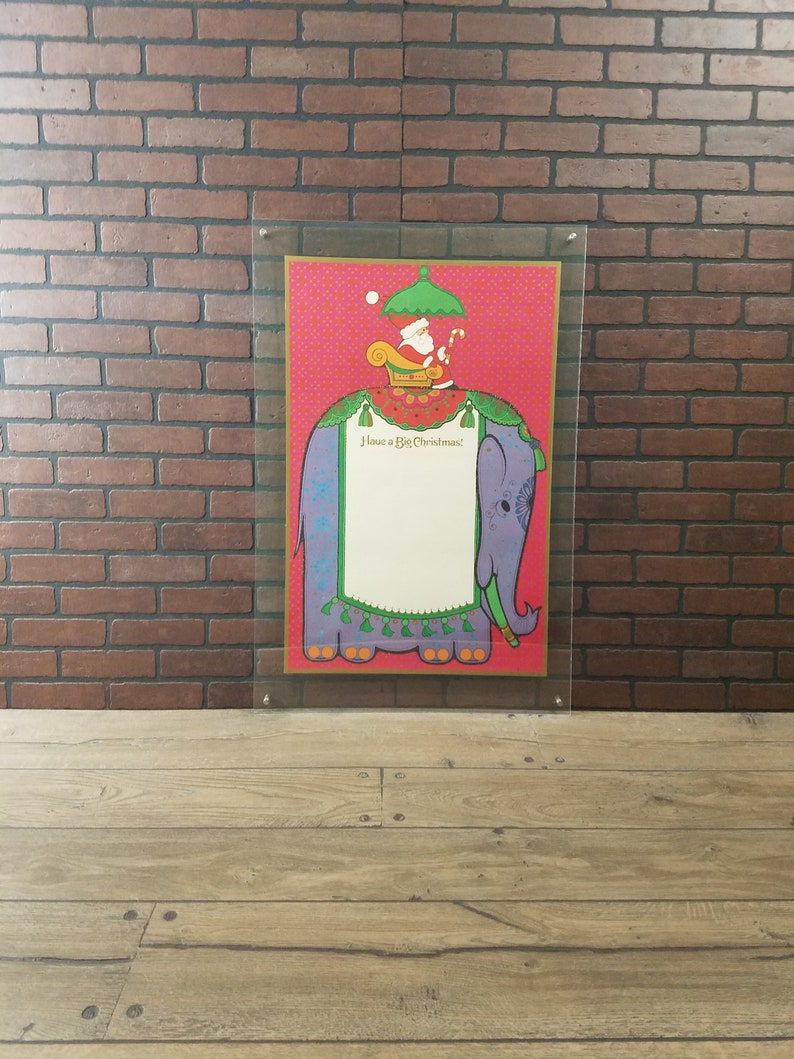 Have a Big Christmas Santa Riding an Elephant the Drawing Board 12-203 ...