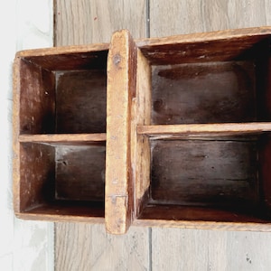 Antique Wood Compartment Shoe Cobblers Carry Tool Box - Etsy