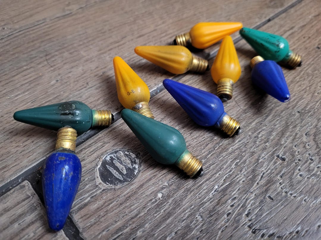10 Tested Working C6 Vintage Christmas Light Bulbs - Etsy