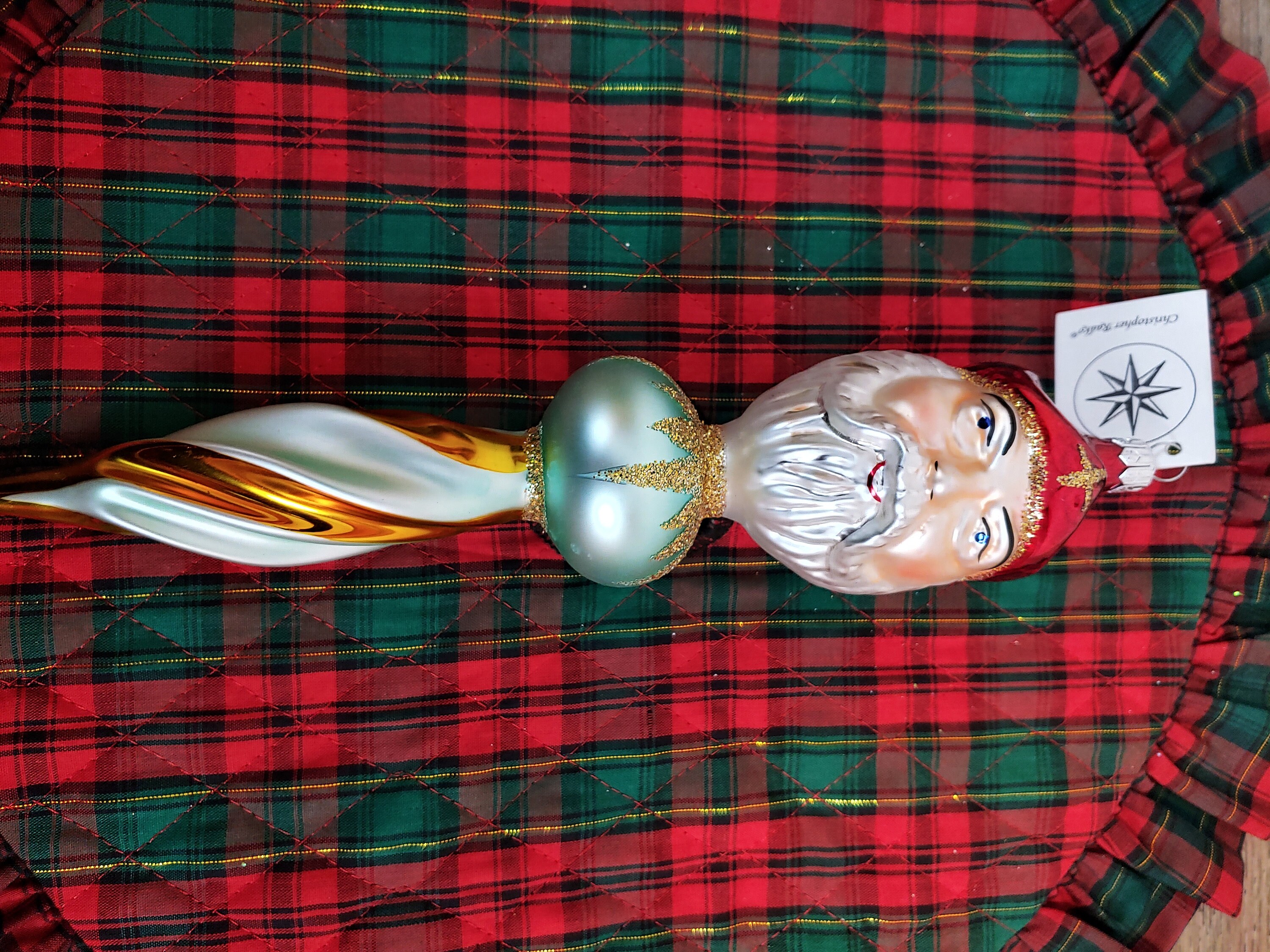 Vintage Christopher Radko Merlin Santa Christmas Tree Ornament ...