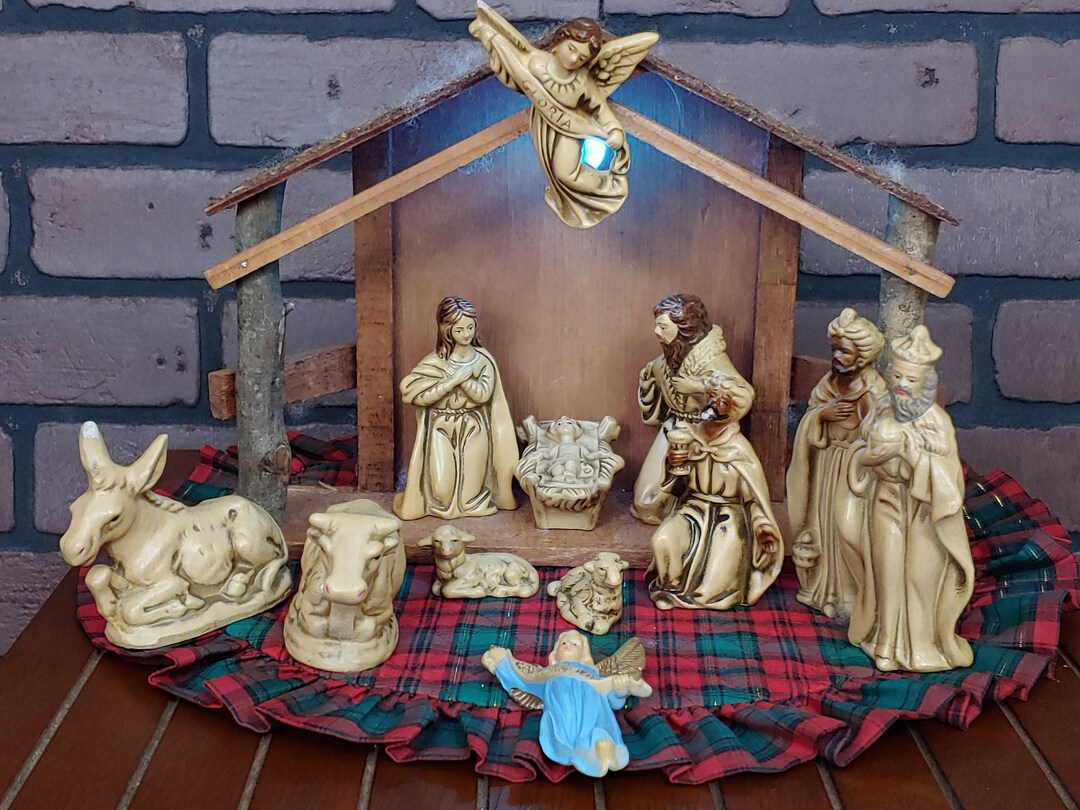 Gorgeous 13 Piece Large Nativity Set - Etsy