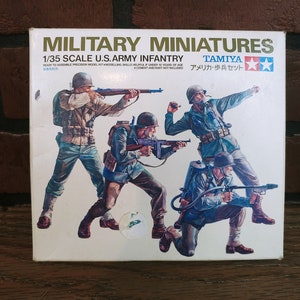 Vintage Tamiya Military Miniatures 1/35 Scale U.S. Army Infantry - Etsy