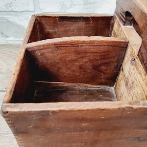 Antique Wood Compartment Shoe Cobblers Carry Tool Box - Etsy