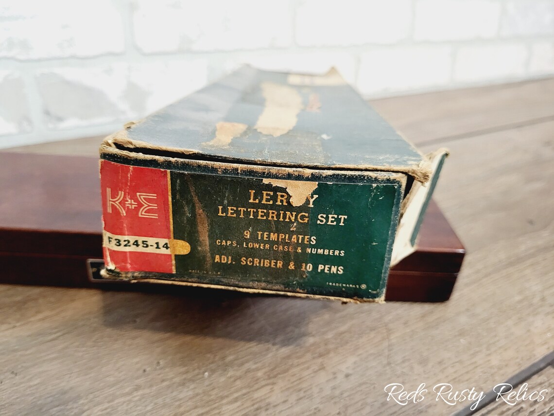 K & E Leroy Scriber Stand Lettering Set Keuffel and Esser Co. - Etsy