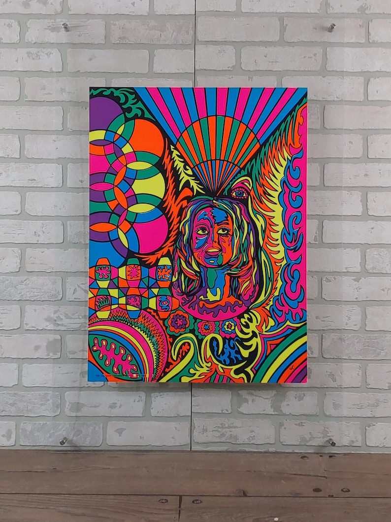 1970s Vintage Blacklight Poster Psychedelic Women's Liberation LIB ...