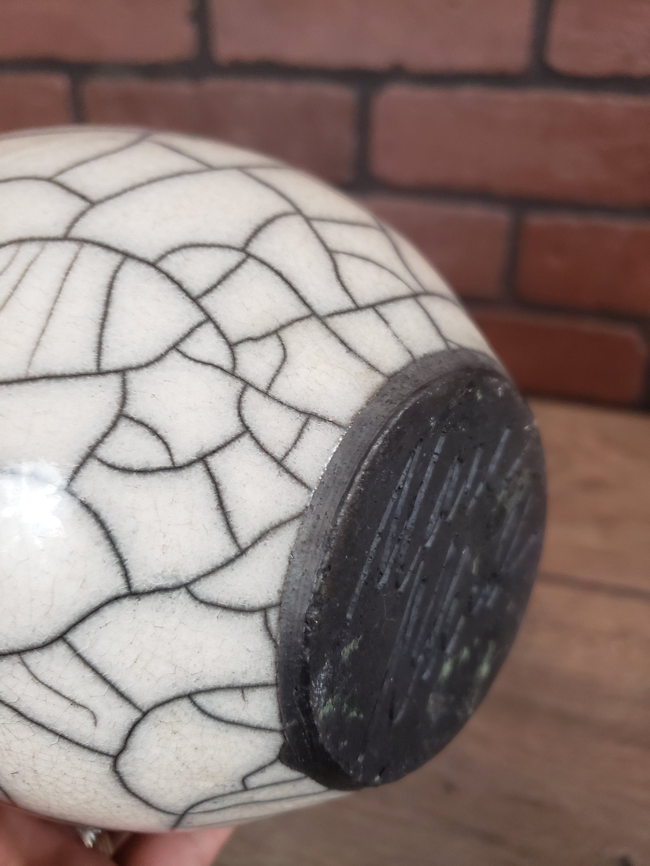 Authentic Signed Marc Ward Small Cream/White Crackle Glaze | Etsy