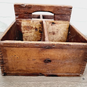 Antique Wood Compartment Shoe Cobblers Carry Tool Box - Etsy