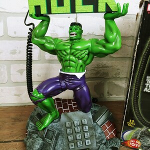Vintage Marvel the Incredible Hulk Telephone - Etsy