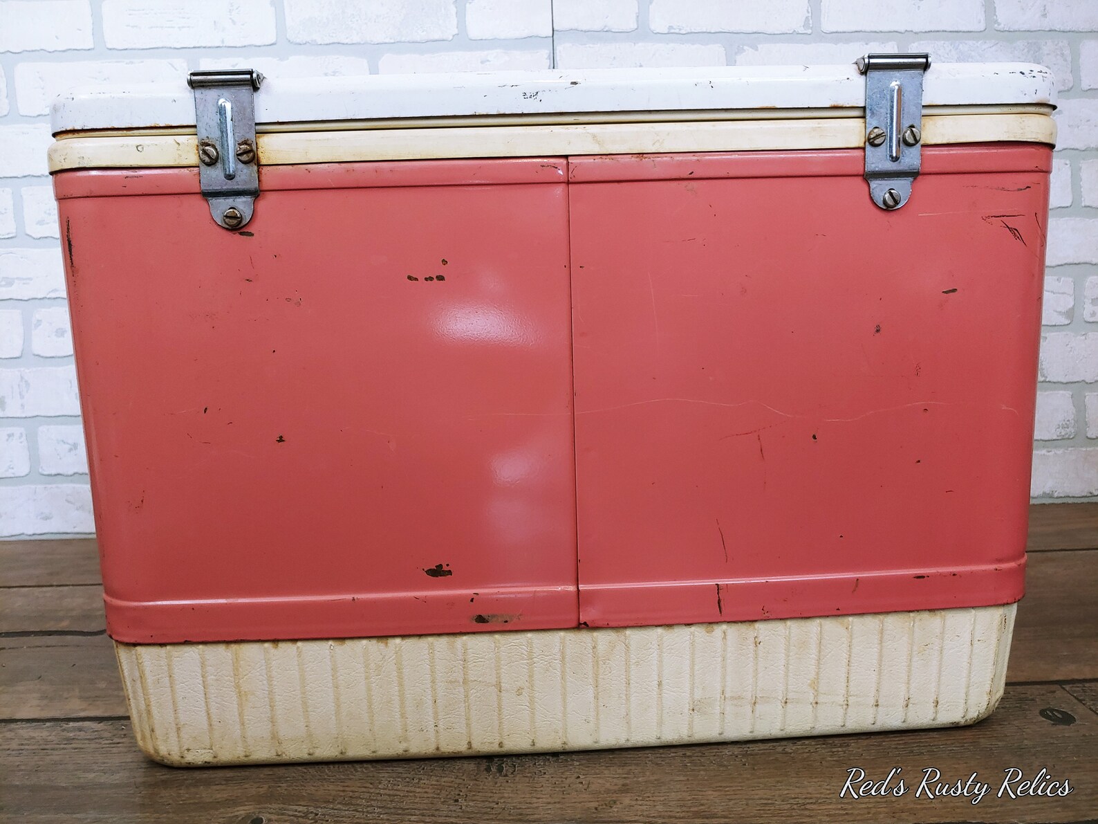Retro Pink Metal Coleman Cooler - Etsy