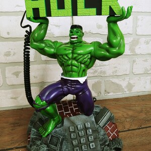Vintage Marvel the Incredible Hulk Telephone - Etsy