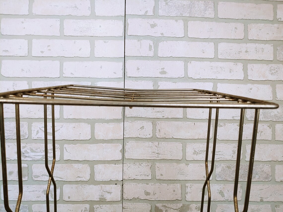 Mid Century Wire Record Rack Record Player Holder - Etsy