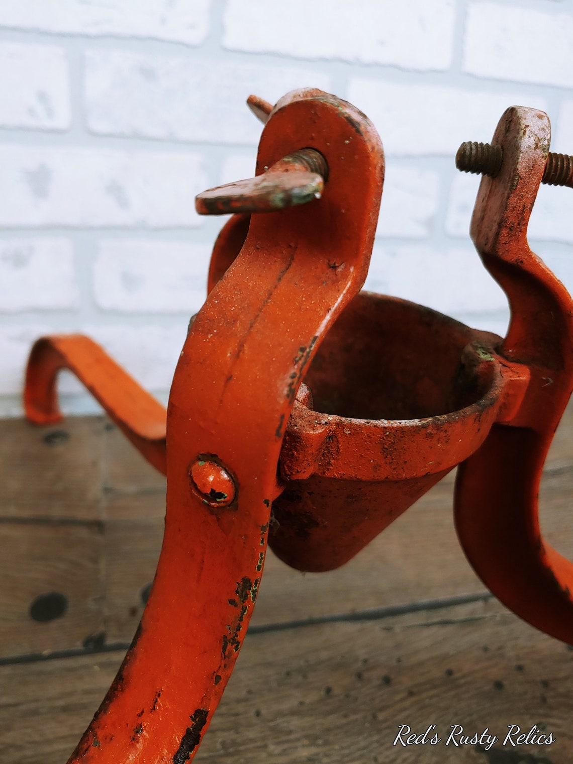 Vintage Orange Clamp Style Christmas Tree Stand - Etsy UK