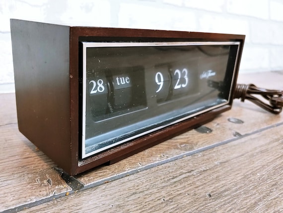 Seth Thomas Faux Wood Flip Clock Model 821-000 | Etsy