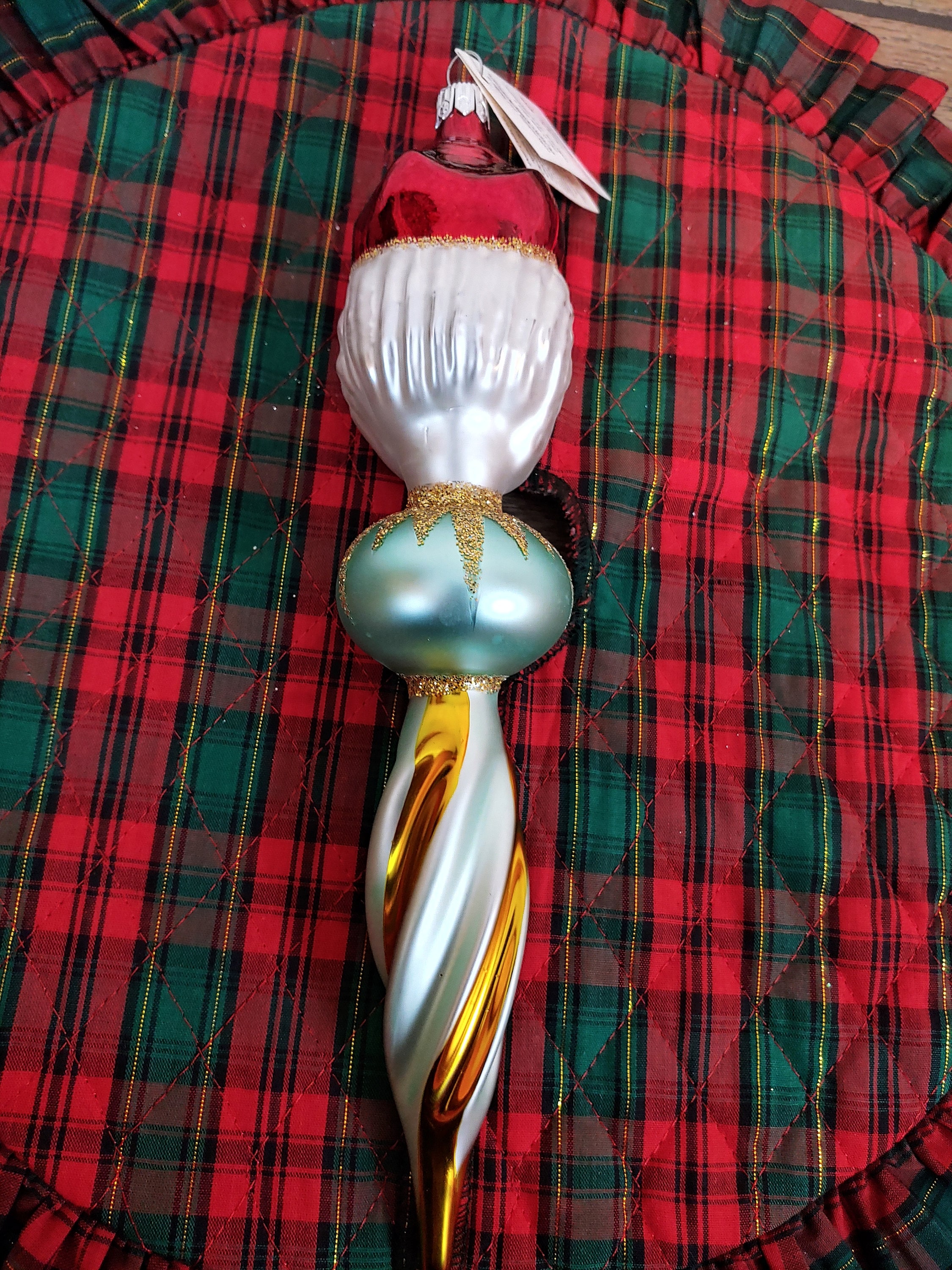 Vintage Christopher Radko Merlin Santa Christmas Tree Ornament ...