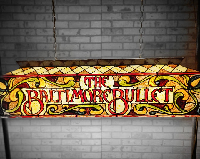 Vintage the Baltimore Bullet Billiard Pool Table Ligh - Etsy