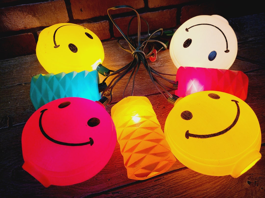 Vintage Smiley Face and Lantern Patio Lanterns 7 Lights - Etsy