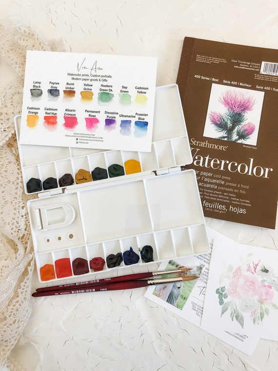 Beginners Watercolor Kit Watercolor Paint Set Watercolor | Etsy