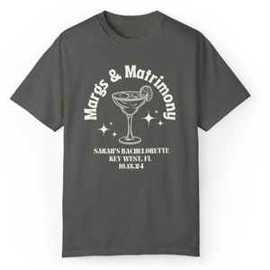 CUSTOM Margs and Matrimony Bachelorette T-shirt - Etsy