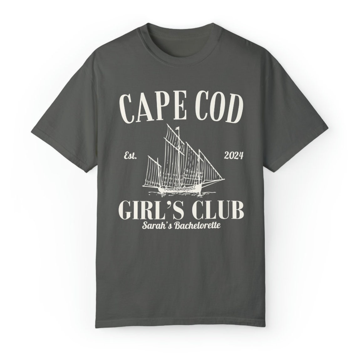 CUSTOM Cape Cod Girls Club Personalized Bachelorette Oversized T-shirt ...