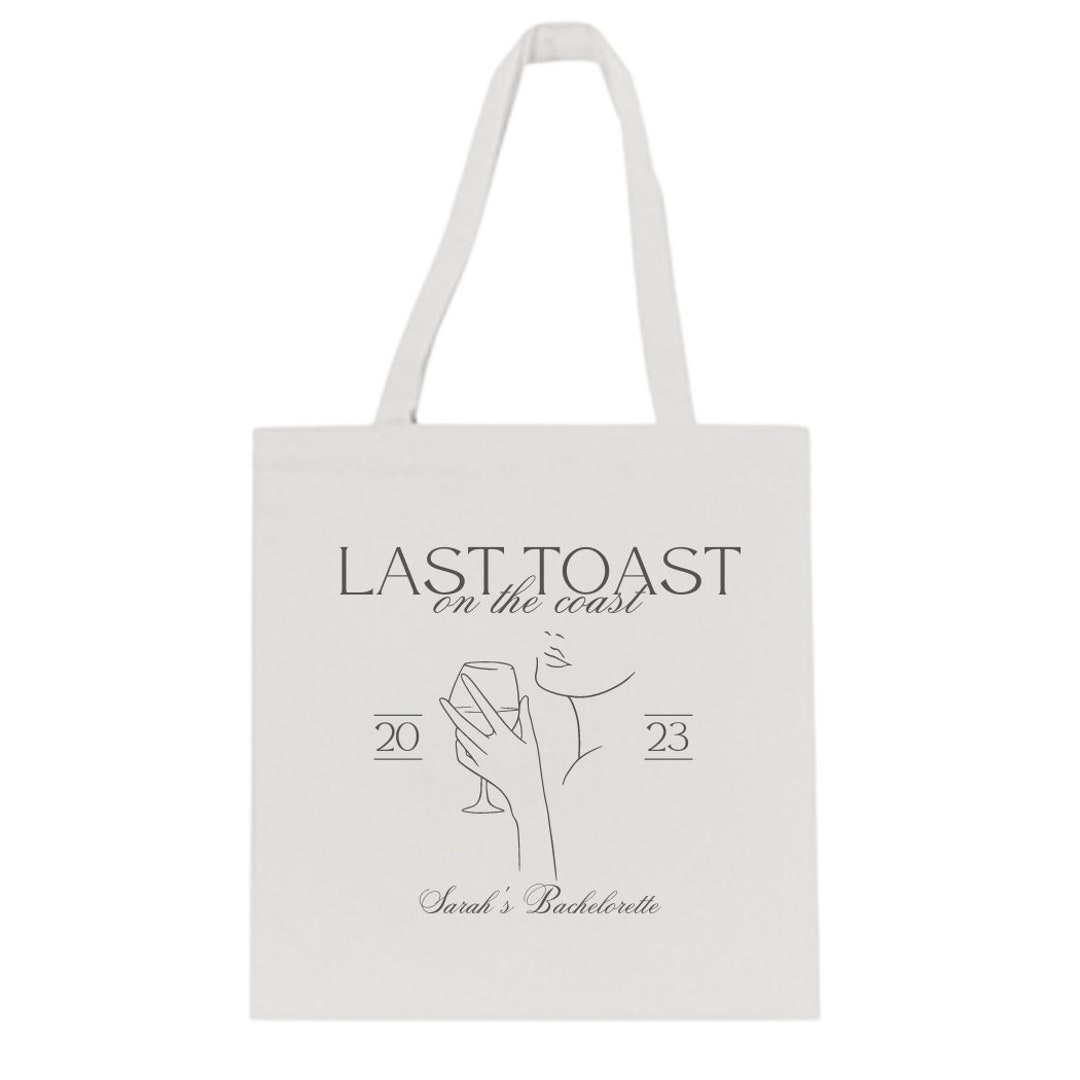 Custom Last Toast on the Coast Bachelorette Tote Bag - Etsy