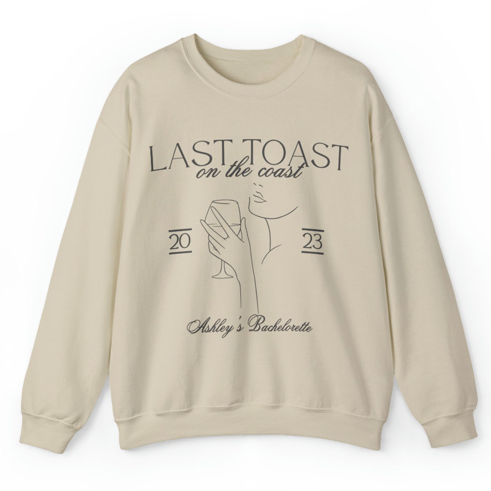 Custom Last Toast on the Coast Bachelorette Sweatshirt - Etsy