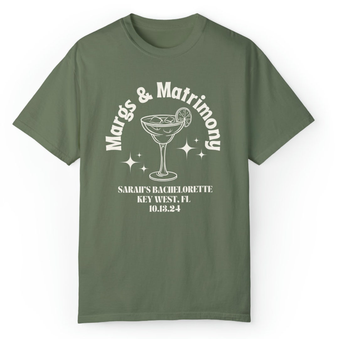 CUSTOM Margs and Matrimony Bachelorette T-shirt - Etsy