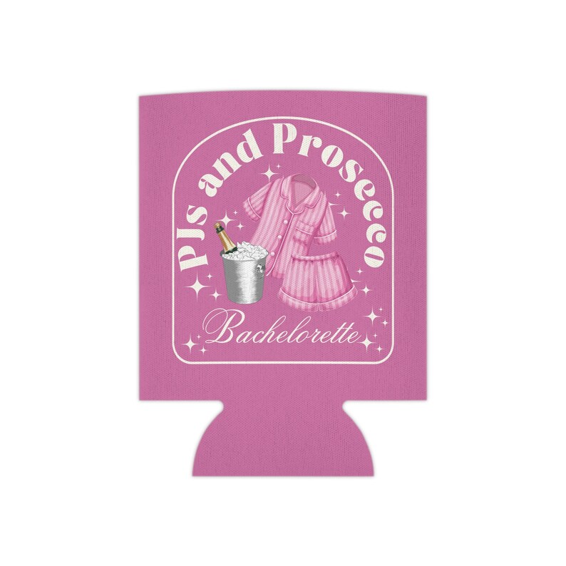 Pjs and Prosecco Can Cooler, Bachelorette Party - Etsy