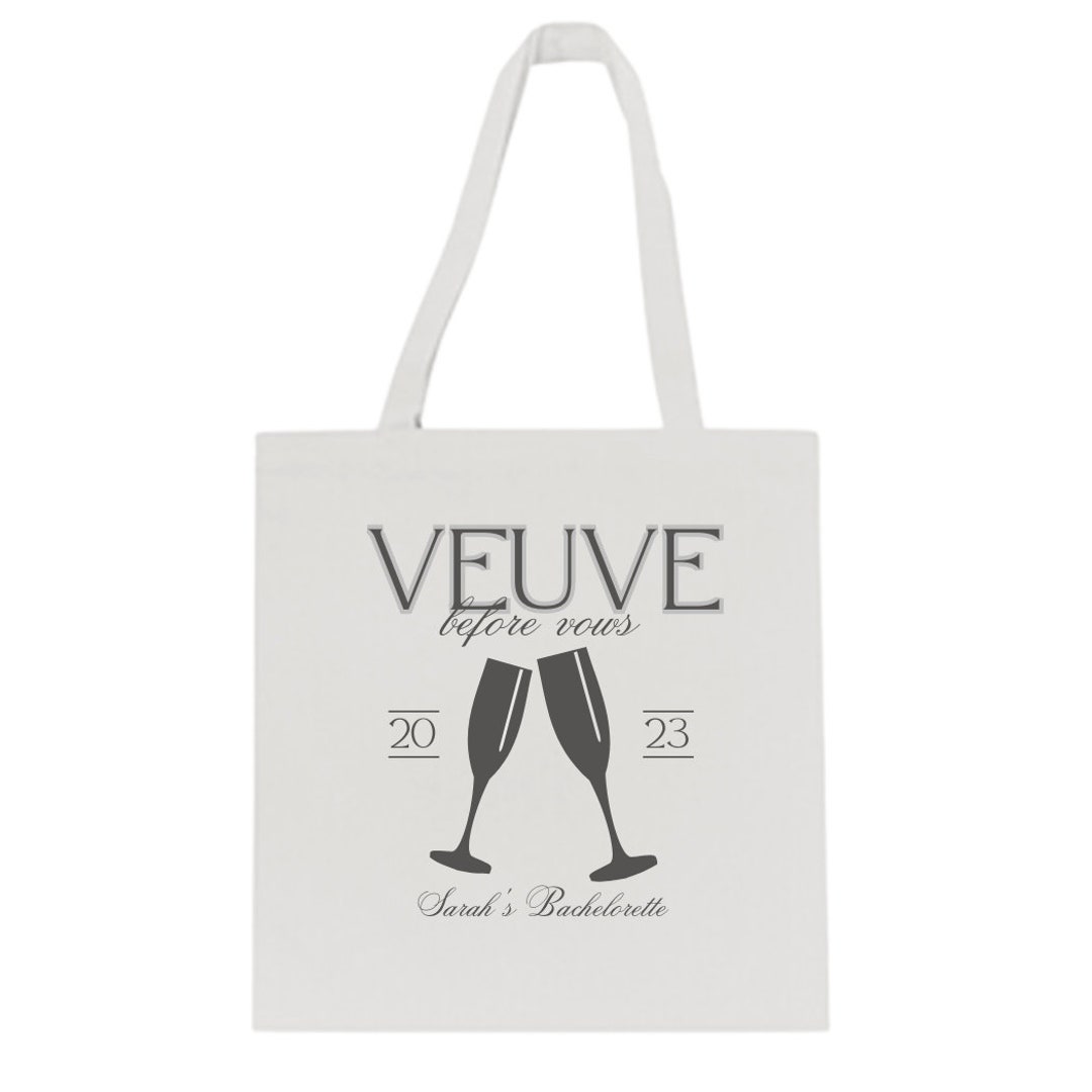 Custom Veuve Before Vows Bachelorette Tote Bag - Etsy