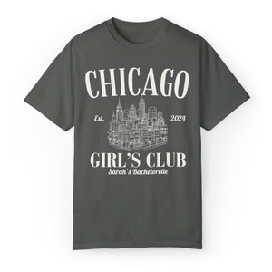 CUSTOM Chicago Girls Club, Personalized Bachelorette Oversized T-shirt ...