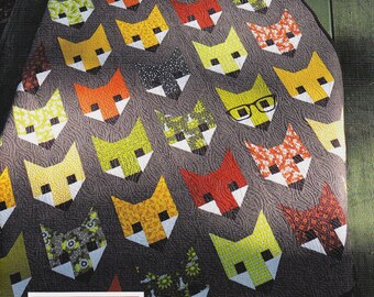 Fox quilt pattern | Etsy