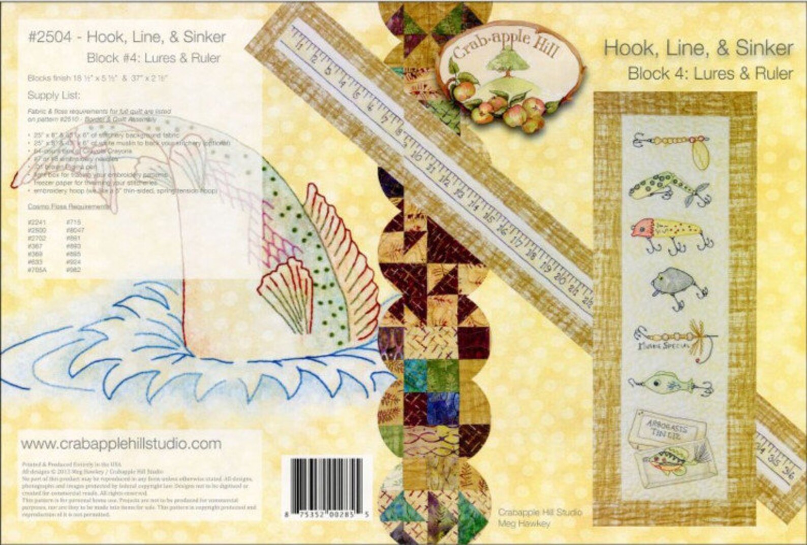 Hook Line & Sinker 10-month Block of the Month Quilt | Etsy