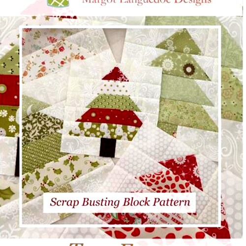 Twisted Log Cabin Poinsettia Table Runner Pattern Table | Etsy UK