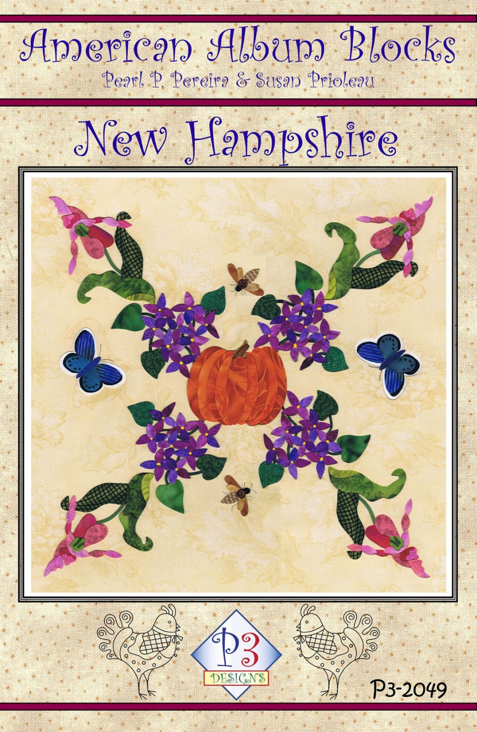 American Album Blocks New Hampshire 49 pattern From: P3 - Etsy