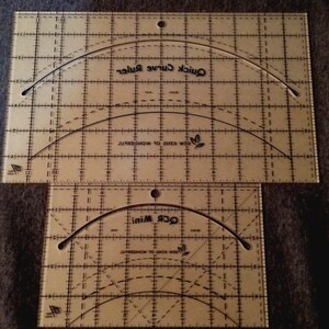 Mini Quick Curve Ruler acrylic From: Sew Kind of Wonderful - Etsy