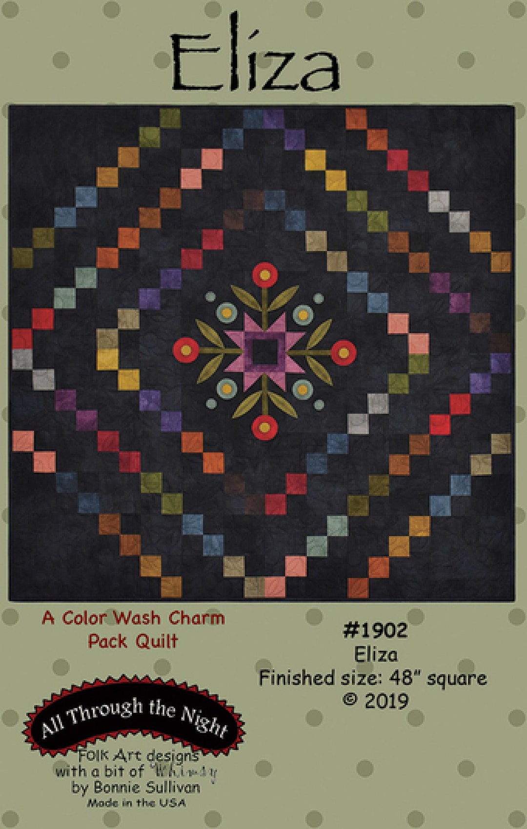Eliza quilt Pattern By: Bonnie Sullivan All Through the Night - Etsy