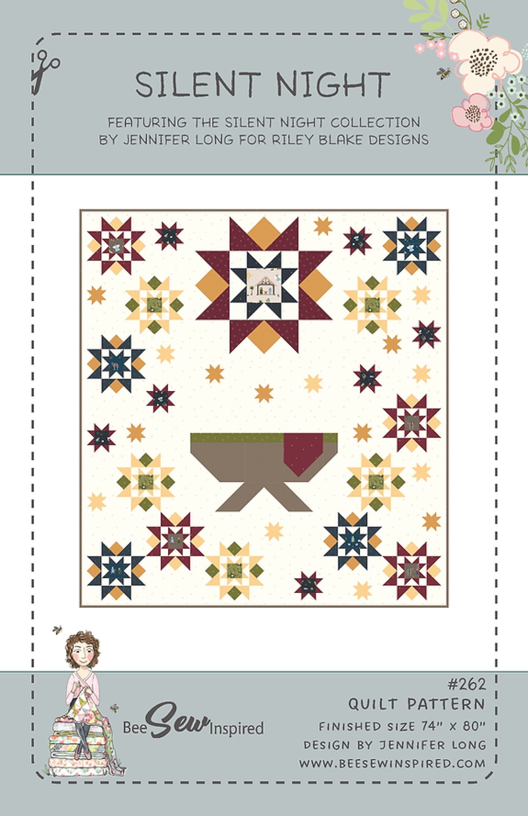 Silent Night *quilt Pattern* By: Jennifer Long - Bee Sew Inspired - Etsy